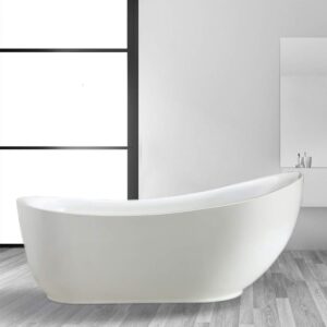 vinnova 231071-bat-wh everlie 71 inch x 35 inch soaking bathtub,,, white