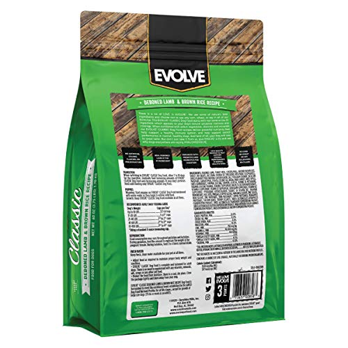 Evolve Classics Lamb and Brown Rice Recipe Dog Food, 14lb