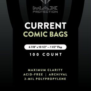 1000 Max Pro Comic Bags Current (Modern) Size (10 Packs of 100ct)