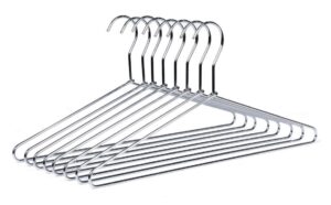 quality hangers 16 pack stainless steel wire hangers - ultra thick 4mm metal hangers & wire coat hangers, seamless non-welded design for heavy-duty closet organization