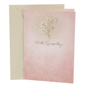 hallmark sympathy greeting card (laser flower)