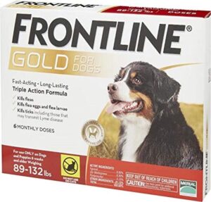 frontline gold for dogs 89132 lbs red (6 month)