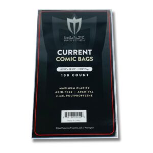 1000 max pro comic bags current (modern) size (10 packs of 100ct)