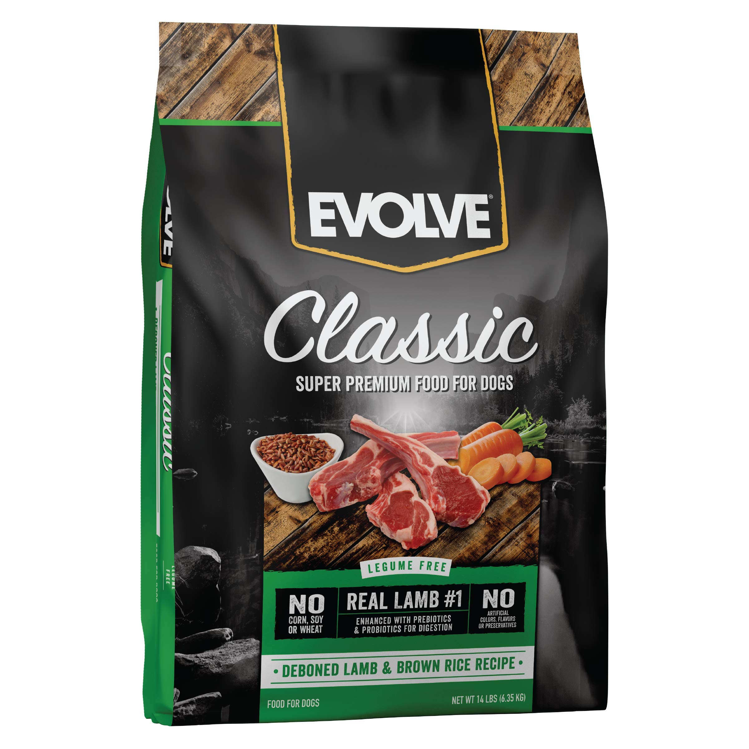 Evolve Classics Lamb and Brown Rice Recipe Dog Food, 14lb