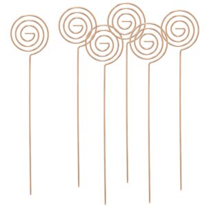 darice, david tutera, 6 piece, circle copper card holder pick