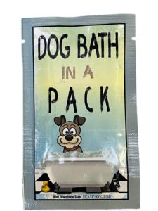 dog bath in a pack - largest moist bath and grooming dog wipes in individual packstrial size perfect for travel or when on the go 4ct.