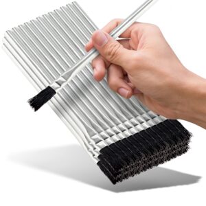 acid brushes - 36 count 3/8 inch horsehair acid flux brushes, disposable glue brushes for woodworking, epoxy brushes for resin, great for crafting, soldering, in the home, and school, or shop