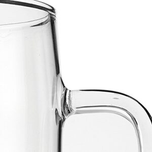 60 Ounces Glass Pitcher with Lid, Hot/Cold Water Jug, Juice and Iced Tea Beverage Carafe