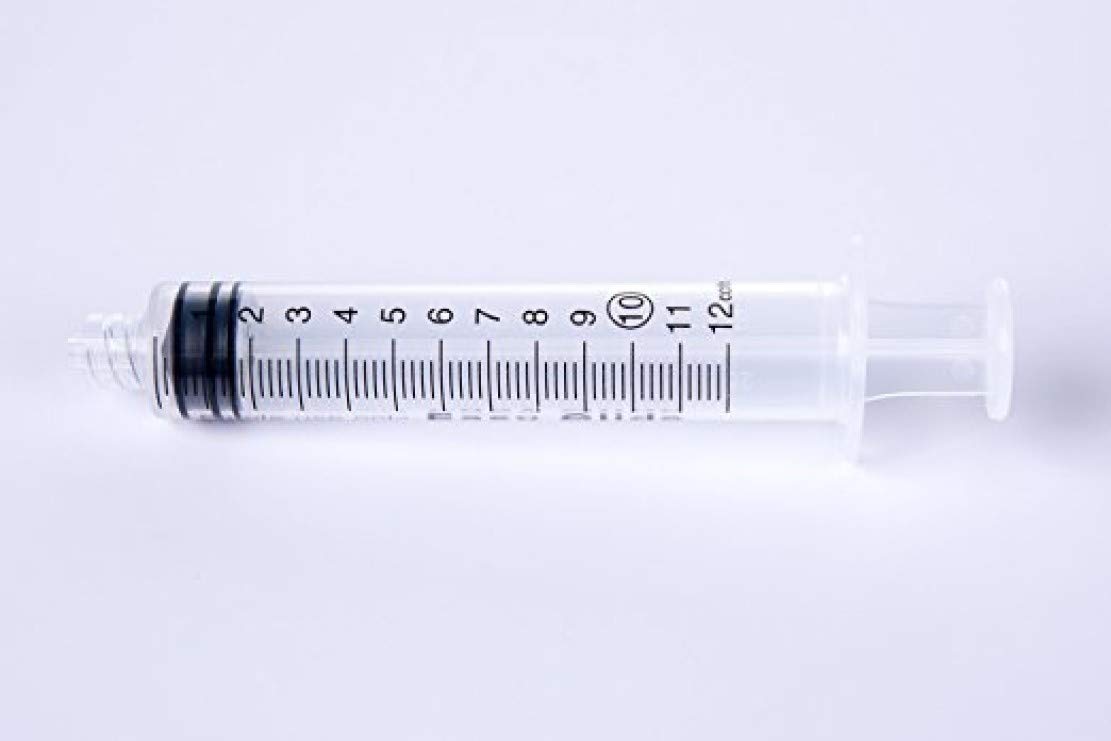 10ml Industrial Syringe with 18 x 1.5 Blunt Tip Needle Protective Cap Included 5 Pack