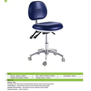 Adjustable Lab Dental Assistant's/Medical Office Doctor's Stools Mobile Chair PU QY500 by Oubo Dental