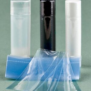 200 Clear Shrink Wrap Bands Sleeves for Lip Balm (Chapstick) Tubes - Vertical Perforation