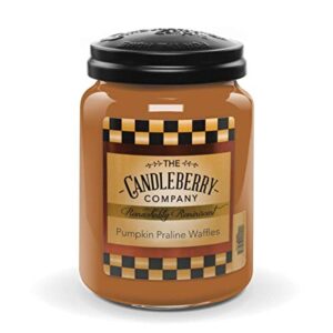 candleberry candles | strong fragrances for home | hand poured in the usa | highly scented | 135 hour burn time | large jar 26 oz