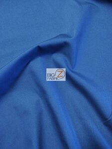 hospital uniform heavyweight solid poly cotton fabric by the yard (p176) protective scrubs clothing garments decor (royal blue)