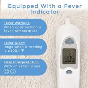 Beurer Digital Ear Thermometer - Measures Body, Room & Object Thermometer for Babies, Toddlers & Adults, FT58