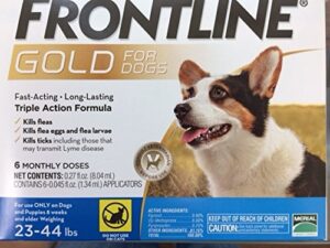 frontline gold for dogs 2344 lbs blue (6 month)