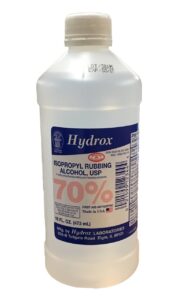 hydrox 70% isopropyl, rubbing alcohol, 16 oz