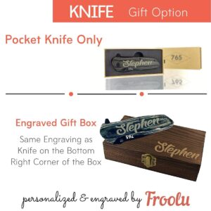 Engraved Pocket Knife Gift for Men - Personalized Knife from Son, Daughter, Wife for Husband, Dad, Brother, Grandpa, Boyfriend - Perfect for Fishing, Camping, Hunting, edc