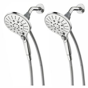 moen 26112 magnetix handheld shower head w/ magnetic holder technology – chrome 2 pack