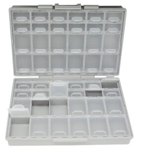 aidetek boxall48 48 lids empty enclosure smd smt organizer size 6 inch 9 inch surface mount