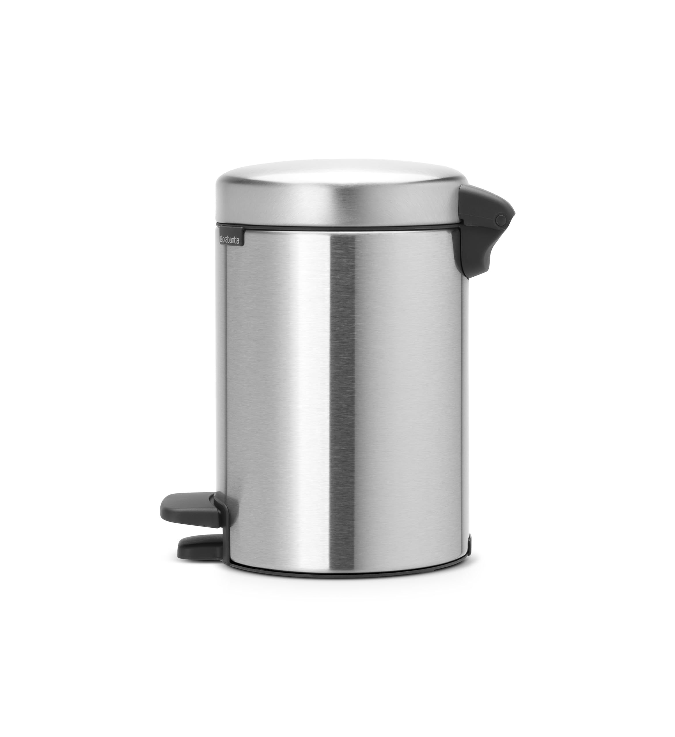 Brabantia Bathroom Pedal Bin 3 L, 0.8 Gal, Matt Steel