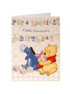 winnie the pooh for a special little someone's birthday card