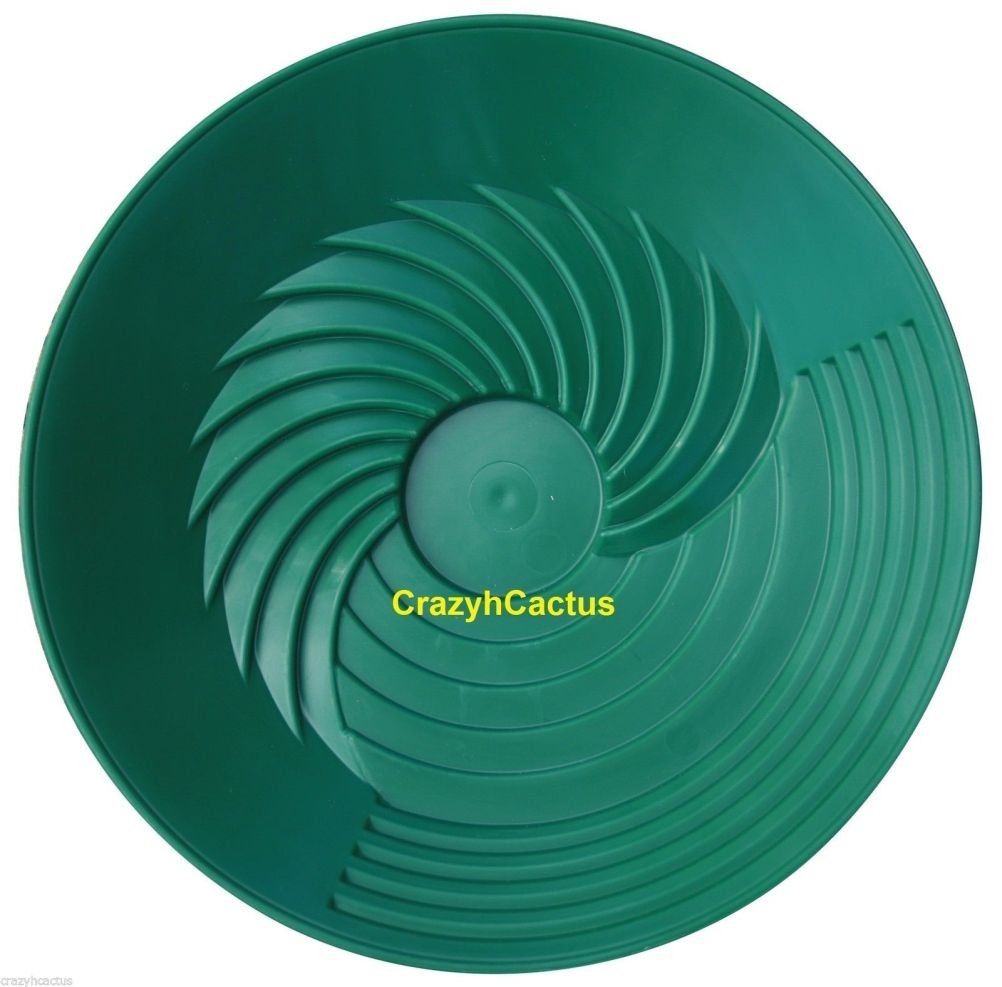 Turbopan Golden Pan GREEN 10" VORTEX ACTION Panning Prospecting Sluice Turbo Pan