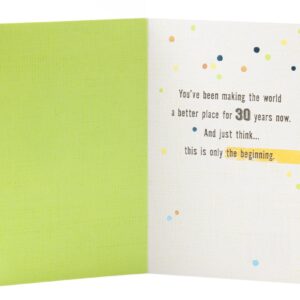 Hallmark 30th Birthday Greeting Card (Stripes and Dots)