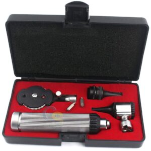 g.s otoscope set ent instruments with,2 free bulb,free carrying case,lot of extra