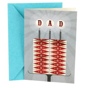 hallmark birthday card for dad (cake and candles)