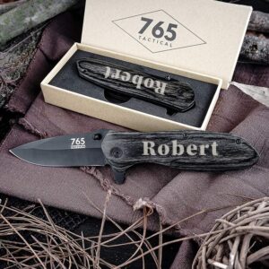 Engraved Pocket Knife Gift for Men - Personalized Knife from Son, Daughter, Wife for Husband, Dad, Brother, Grandpa, Boyfriend - Perfect for Fishing, Camping, Hunting, edc