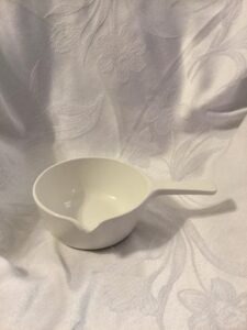 corningware white saucepan with pour spout p-89-b no lid