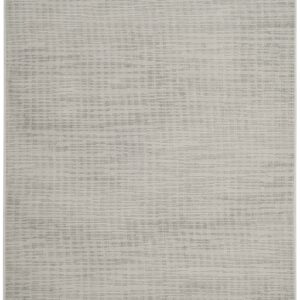 SAFAVIEH Courtyard Collection 4' x 5'7" Light Grey CY6576 Indoor/ Outdoor Waterproof Easy-Cleaning Patio Backyard Mudroom Accent-Rug