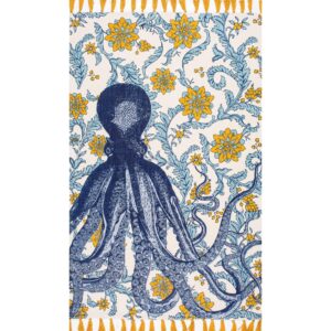 nuloom thomas paul octopus tasseled area rug, 4x6, multi