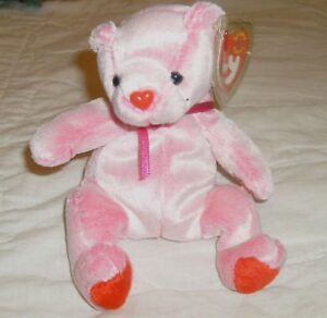 ty beanie babies romance bear for valentine's day date of birth 2-2-01 new w/tag .hn#gg_634t6344 g134548ty55466