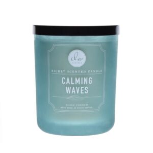 dw home decoware richly scented candle large double wick 15oz --- calming waves