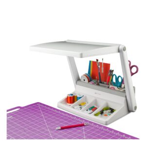 OttLite LED Light Box and Task Lamp Station | 3 Brightness Levels, 2 Storage Areas, Transformable | Great for Home, Office, Vinyl Weeding, Workshop, Crafters, Artists, Students