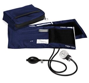 prestige medical premium adult aneroid sphygmomanometer, navy, x-large, 15.00 ounce