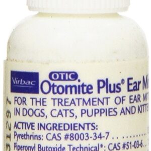 3 Pack Otomite Plus Ear Mite Treatment, 0.5-Ounce Each