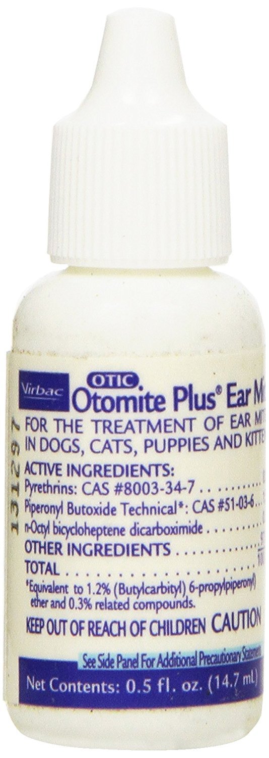 3 Pack Otomite Plus Ear Mite Treatment, 0.5-Ounce Each