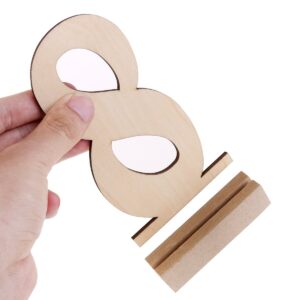 ROSENICE 20pcs 1-20 Wooden Wedding Table Number Holders