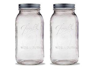 ball 2 quart wide mouth canning jar, pack of 2