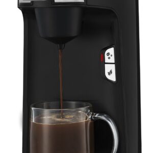 Gourmia GCM3600 3 in 1 Coffee & Tea Maker -K-Cup Pod, Loose Leaf Tea & Ground Coffee Compatible -Single Serve Machine -Automatic -Removable Filters & Adapters -16 oz Water Reservoir -1300W -Black