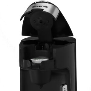 Gourmia GCM3600 3 in 1 Coffee & Tea Maker -K-Cup Pod, Loose Leaf Tea & Ground Coffee Compatible -Single Serve Machine -Automatic -Removable Filters & Adapters -16 oz Water Reservoir -1300W -Black