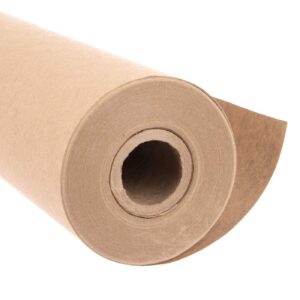 eco kraft wrapping paper roll (jumbo) | biodegradable recycled material | made in the usa | multi-use: natural wrapping paper, table runner, moving, packing & shipping | 30” x 1200” (100ft)