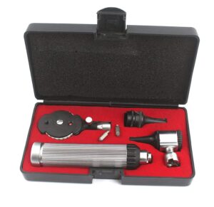 odontomed2011® otoscope set ent instruments with,2 free bulb,free carrying case,lot of extra quality instruments