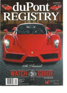 dupont registry magazine, 10th annual watch guide october, 2016