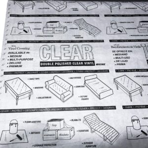 Q5 Products Super Clear All Purpose Recyclable Vinyl - 4 Gauge 25 Yards X 54 INCHES Extra Durable Perfect for Outdoor/Indoor ENCLOSURES, Protective Furniture Covering and TABLECLOTHS