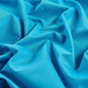 60" Poly Cotton Broadcloth Aqua, Fabric by the Yard