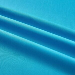 60" Poly Cotton Broadcloth Aqua, Fabric by the Yard