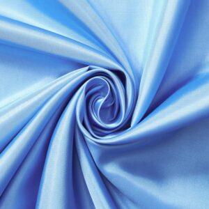 polyester china silk lining fabric 60" wide habutai by the yard (blue, 10 yard)